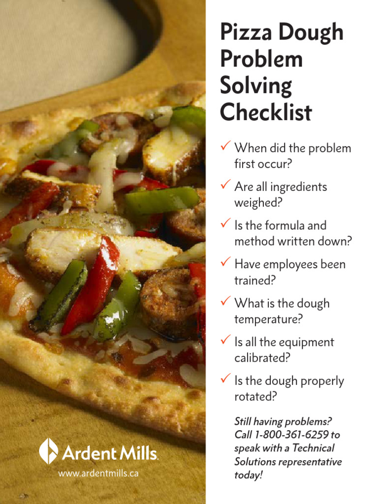 Pizza Dough Checklist Am Canada-1 | PDF