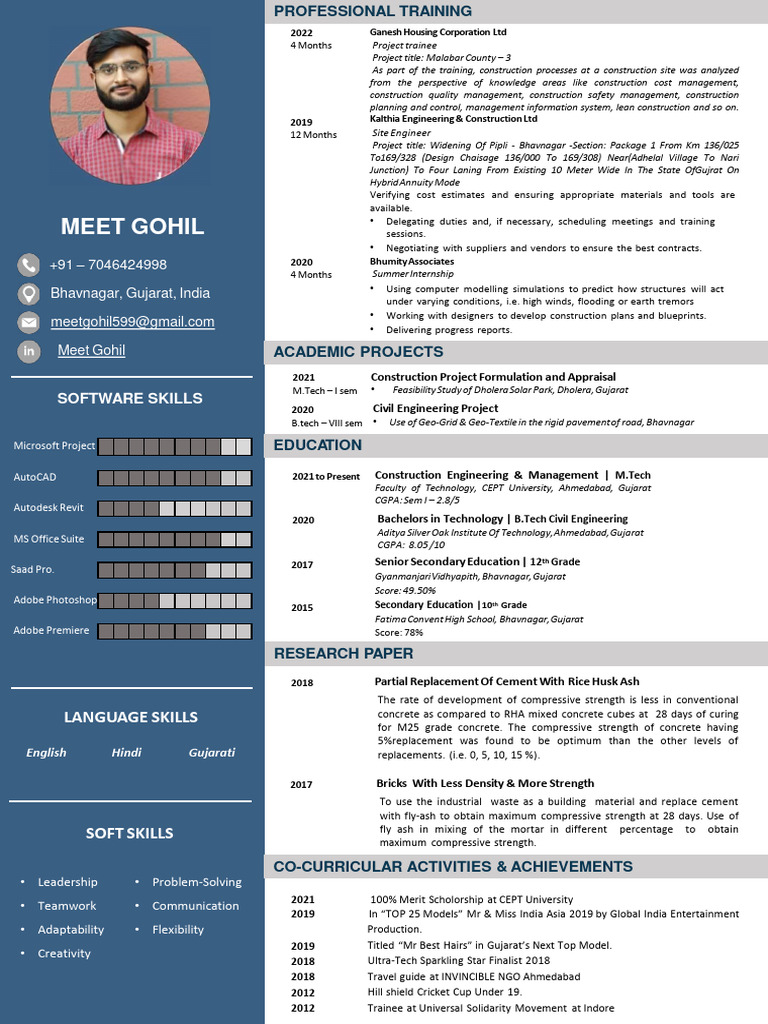Meet Gohil CV | PDF
