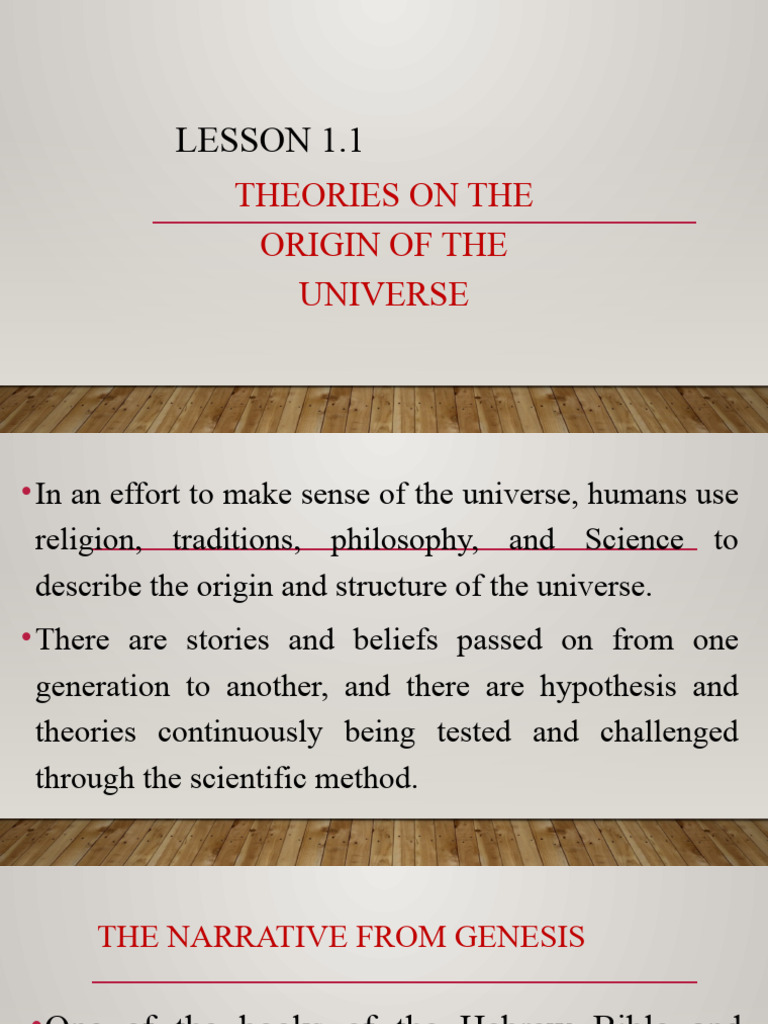 Chapter 1 Origin of The Universe Origin of The Solar System | Download Free PDF | Universe ...