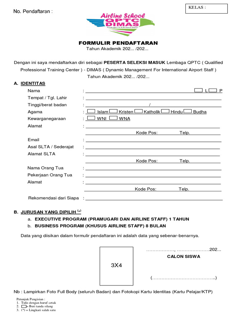 Formulir + Soal 2022 | PDF