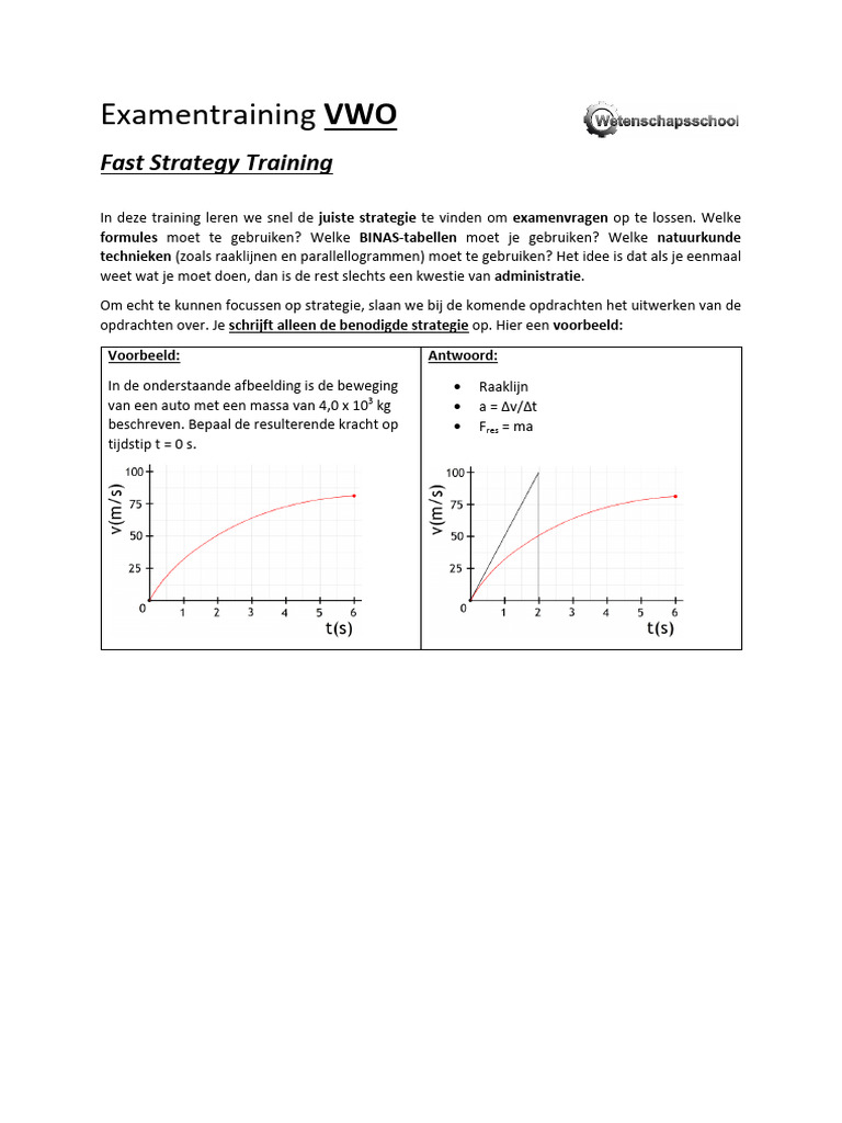 Examentraining VWO | PDF
