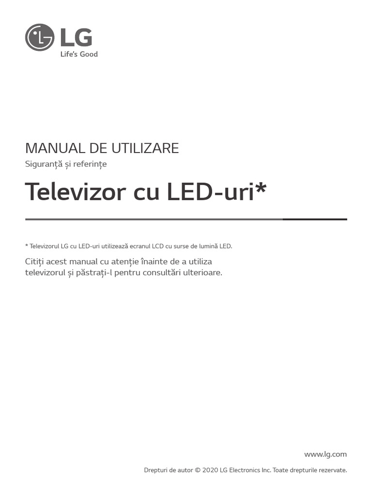 Manual TV LG | PDF