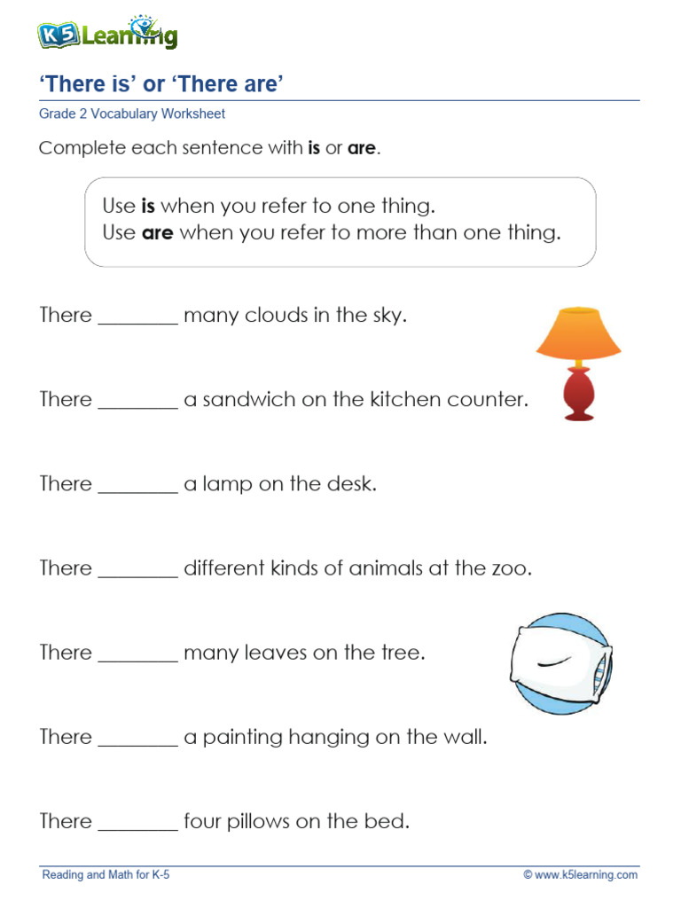 2nd Grade There Is There Are Sentences 4 | PDF | Language Arts ...