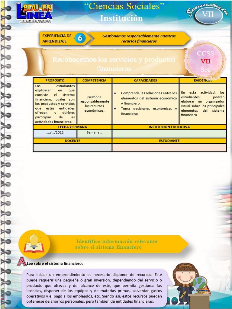Ficha de Actividad Semana 2 - 3° y 4° CCSS (Eda 6) | PDF