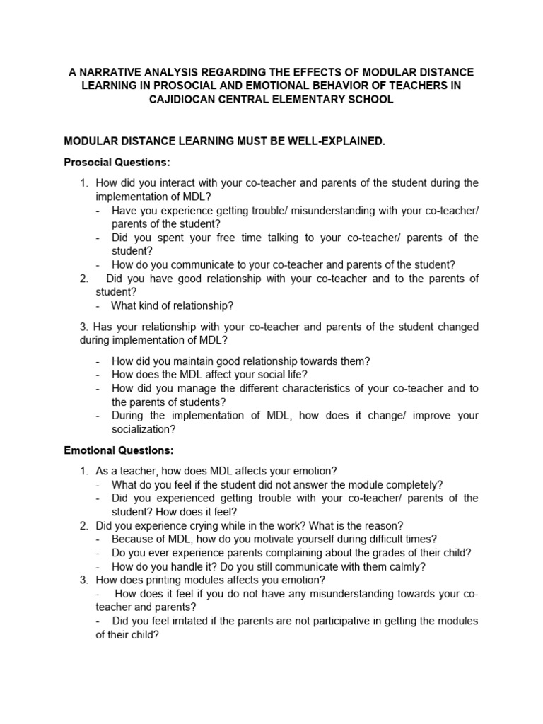 Questionnaire (English) | PDF