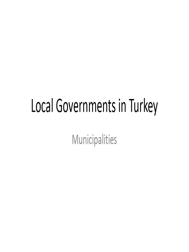 Local Governments-Municipalities | PDF