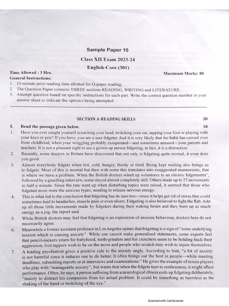 Practice Paper | PDF