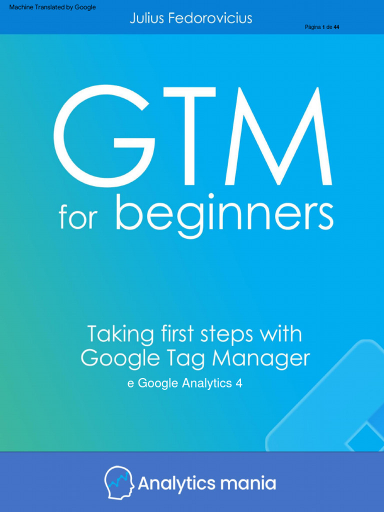 Ebook Google Tag Manager For Beginners With GA4 | PDF