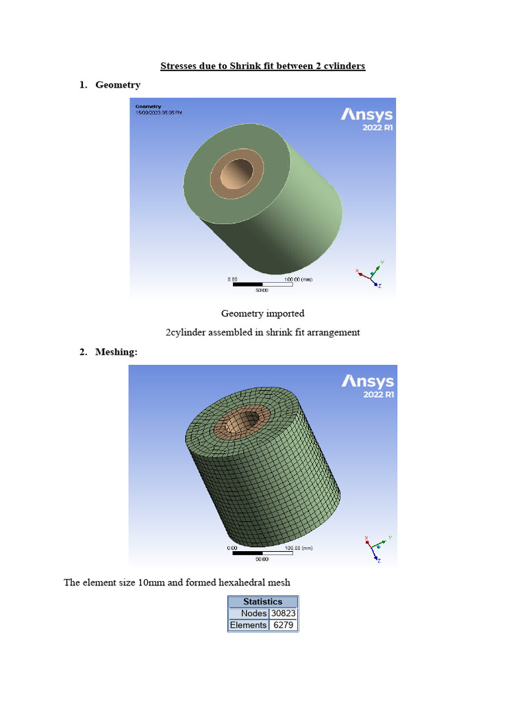 4 - Stresses Due To Shrink Fit Between 2 Cylinders | PDF | Technology ...