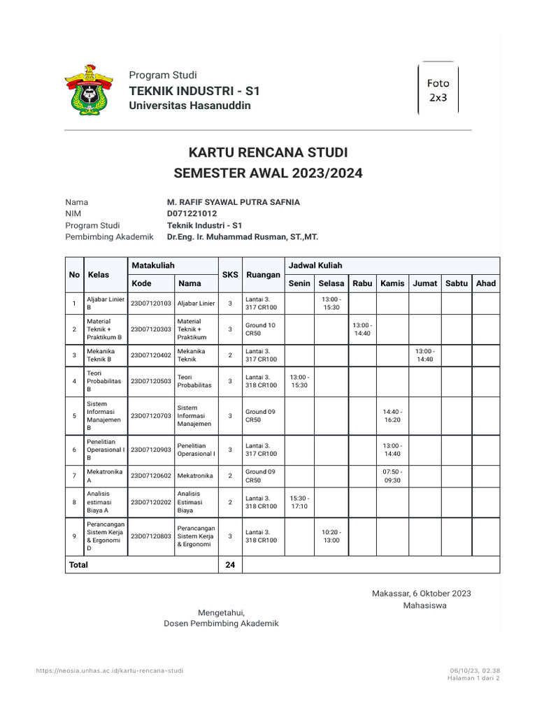 KRS | Portal Akademik | PDF