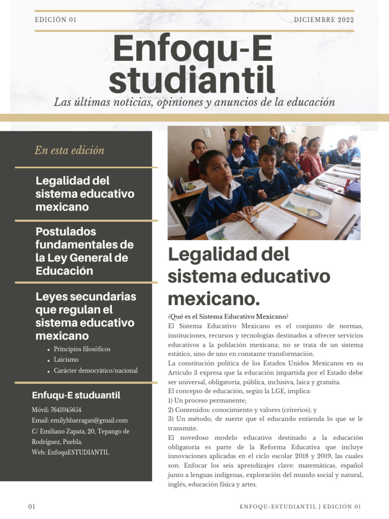 Boletín Informativo, Emily Barragán Rosales | PDF