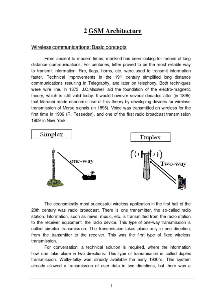 GSM Architecture Overview | PDF | Computers | Technology & Engineering