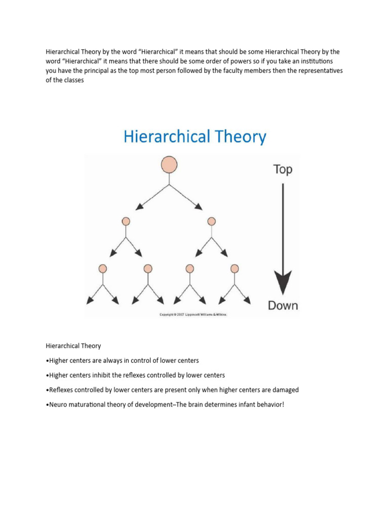 Hierarchical Theory | PDF