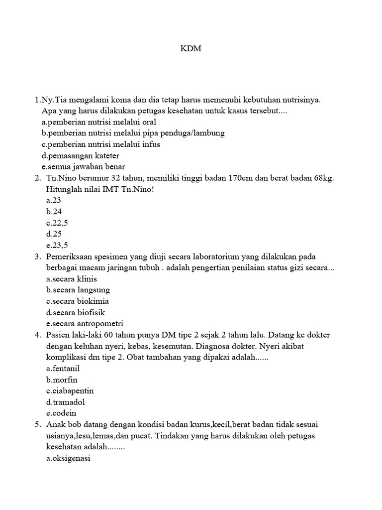 Soal KDM | PDF