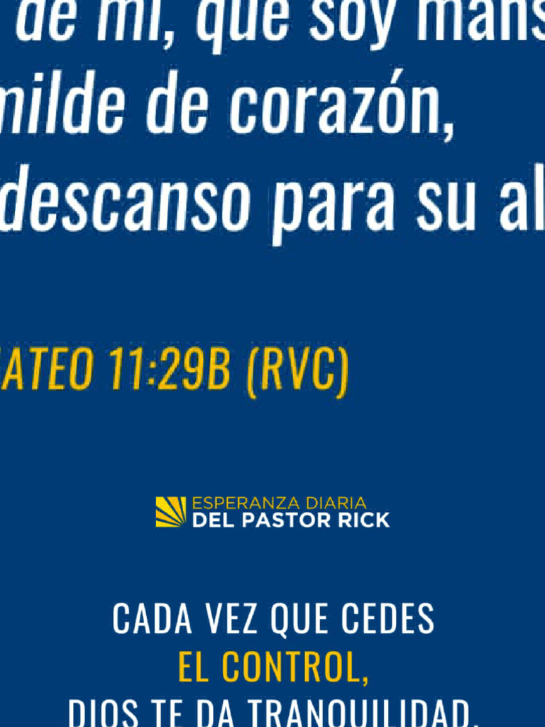 Enseñanza de Rick Warren | PDF
