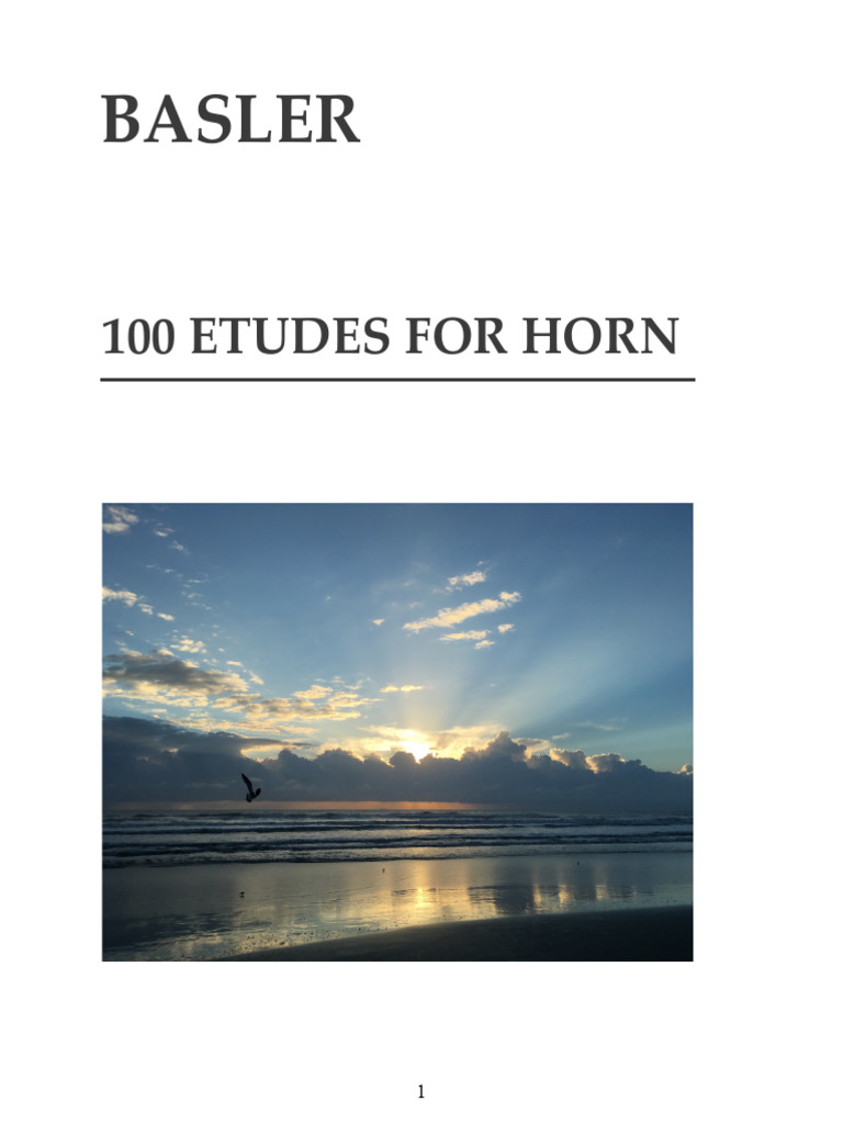 100 Etudes For Horn | PDF