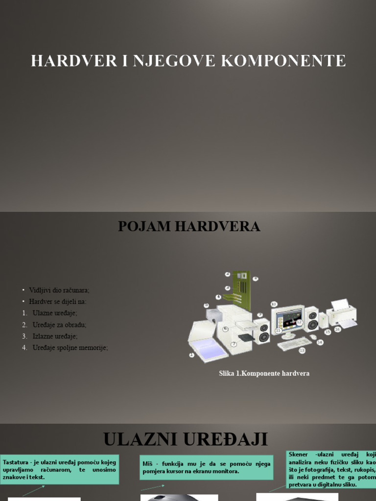 Hardver I Njegove Komponente | PDF