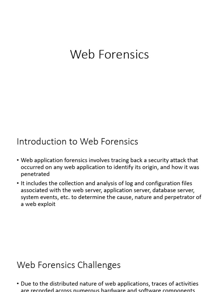 Web Forensics: Investigating Web Attacks | PDF | World Wide Web ...