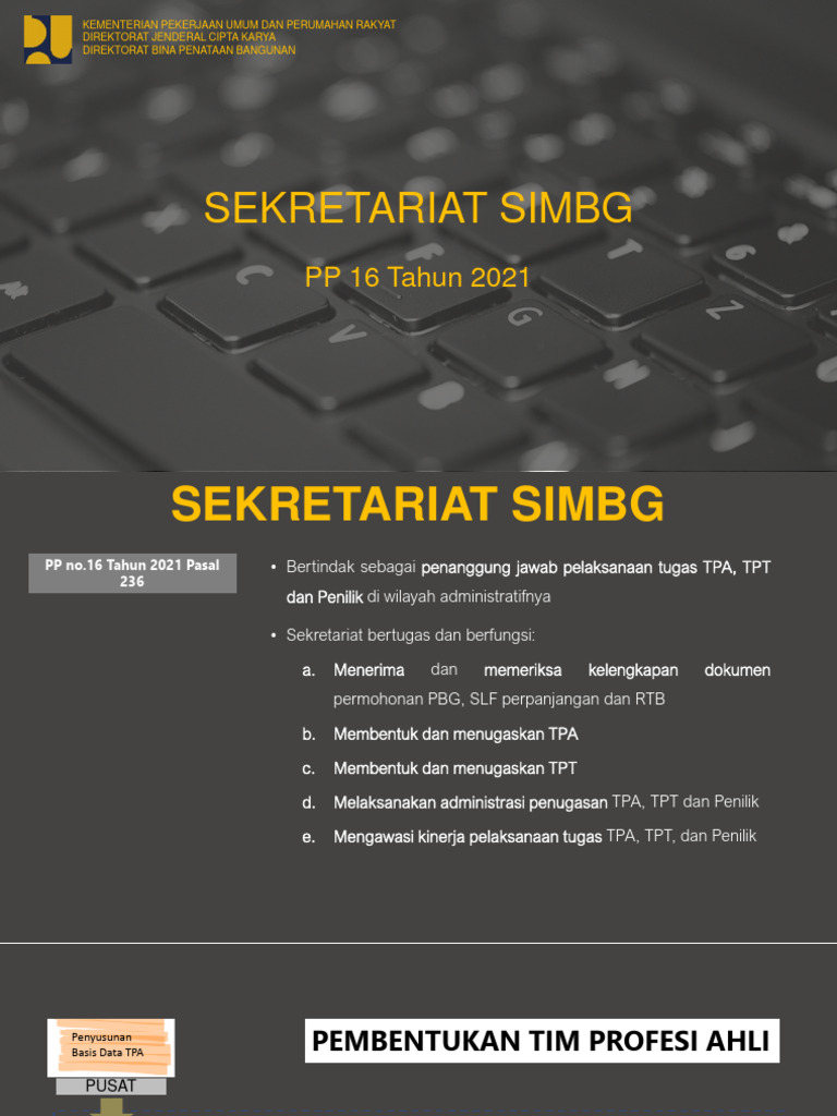 Panduan SIMBG dan PP 16/2021 | PDF | Pengelolaan Keuangan & Uang ...