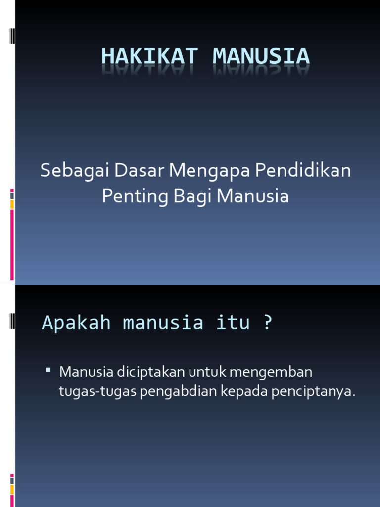 Hakikat-Manusia | PDF | Ilmu Sosial | Sains & Matematika