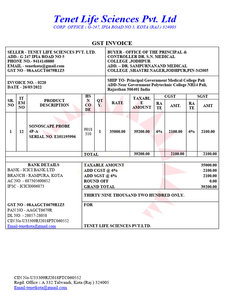 Fake Bill | PDF