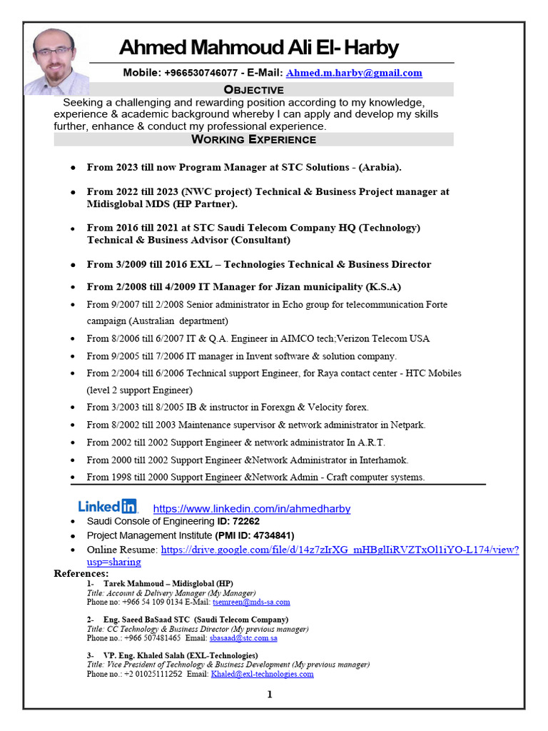 Ahmed Ali Resume 2023G | PDF