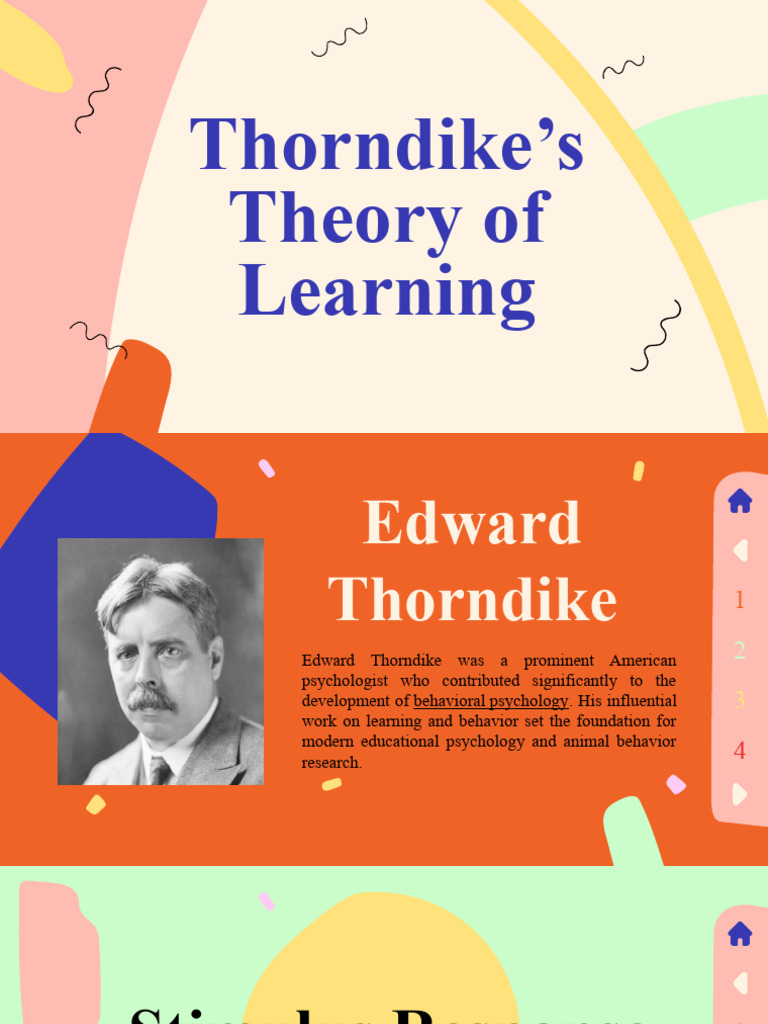 Thorndikes Theory of Learning | PDF | Learning | Motivational