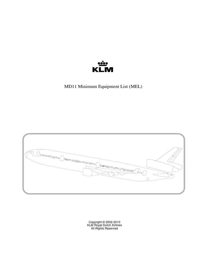 MD11 MEL Rev.14 KLM | PDF | Aviation | Aircraft