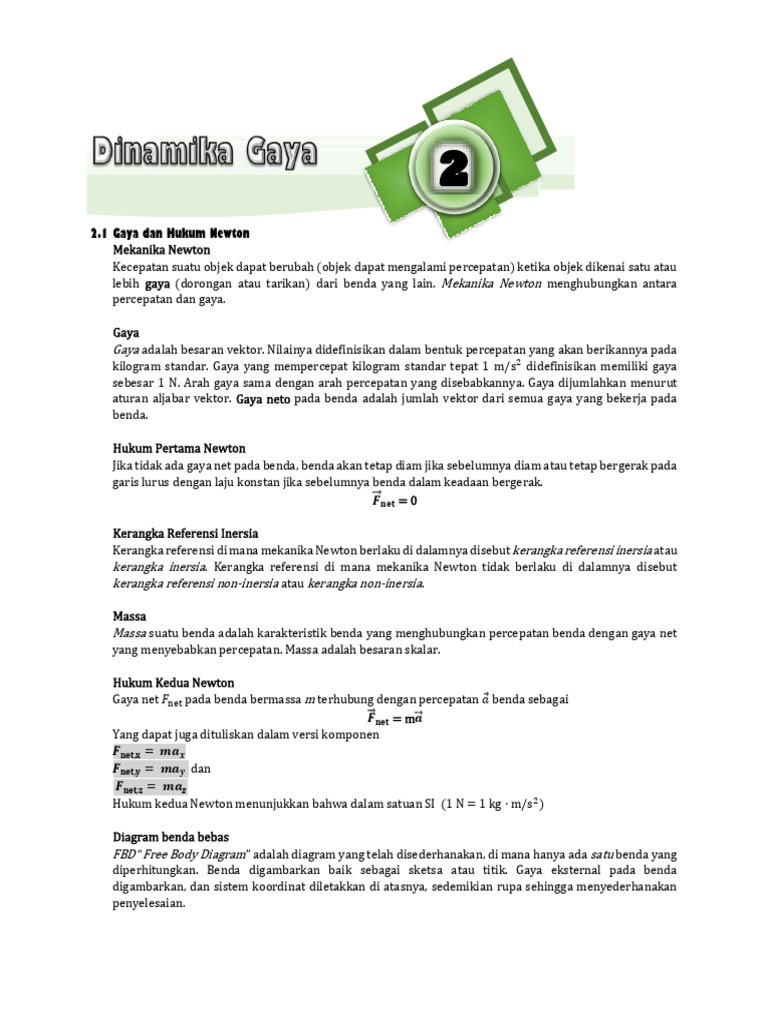 02 Dinamika Gaya | PDF