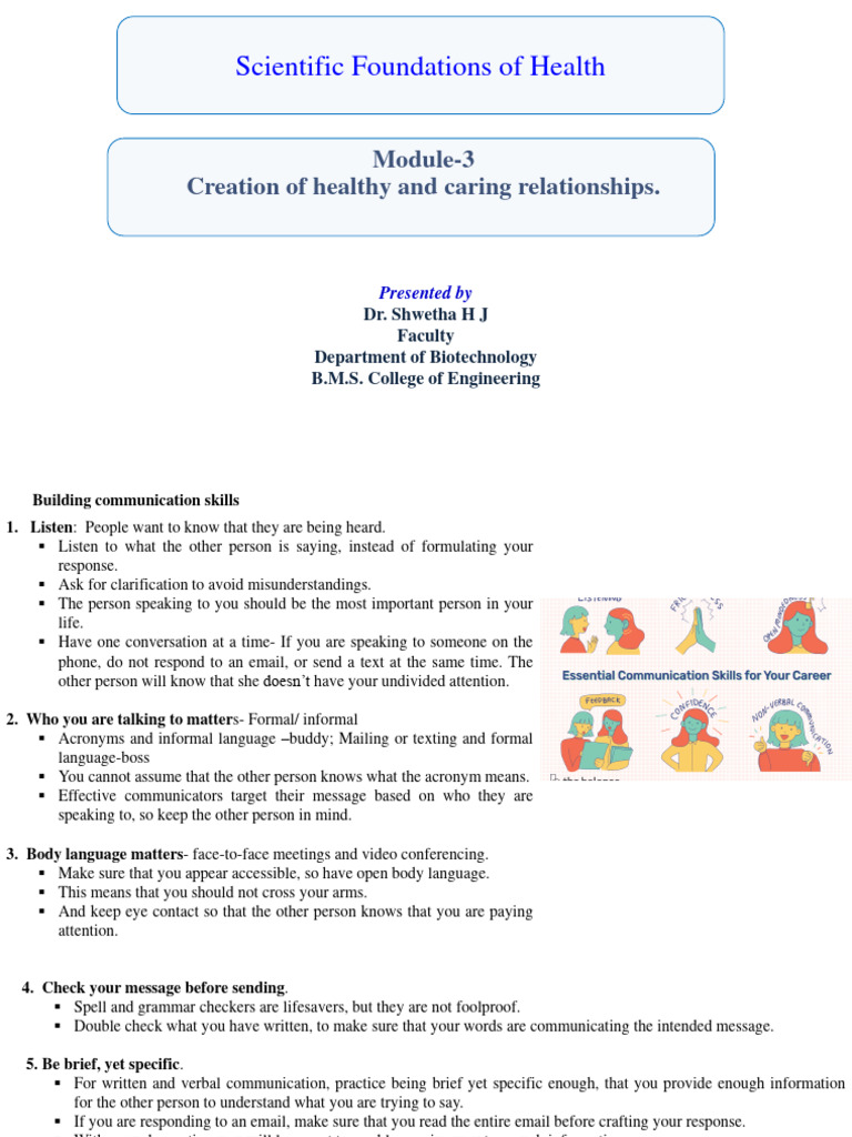 SFH - Module 3 | PDF | Friendship | Body Language
