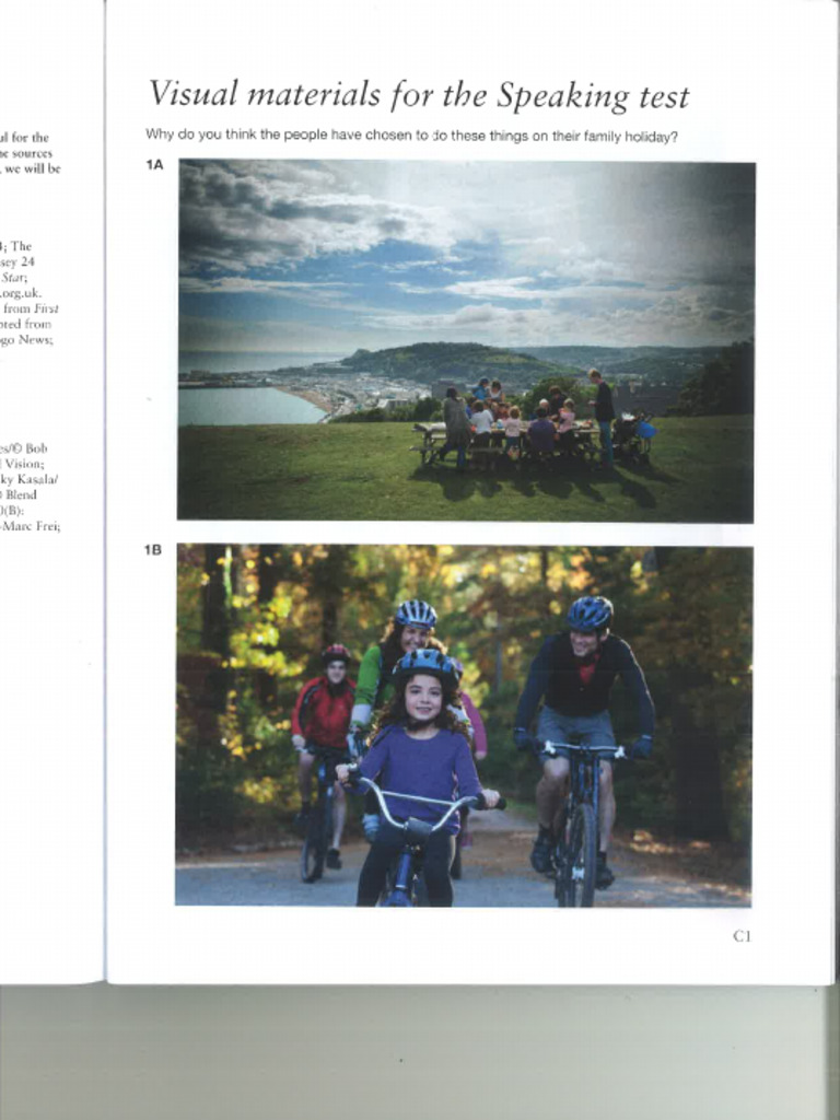 Visual Materials For The Speaking Test | PDF