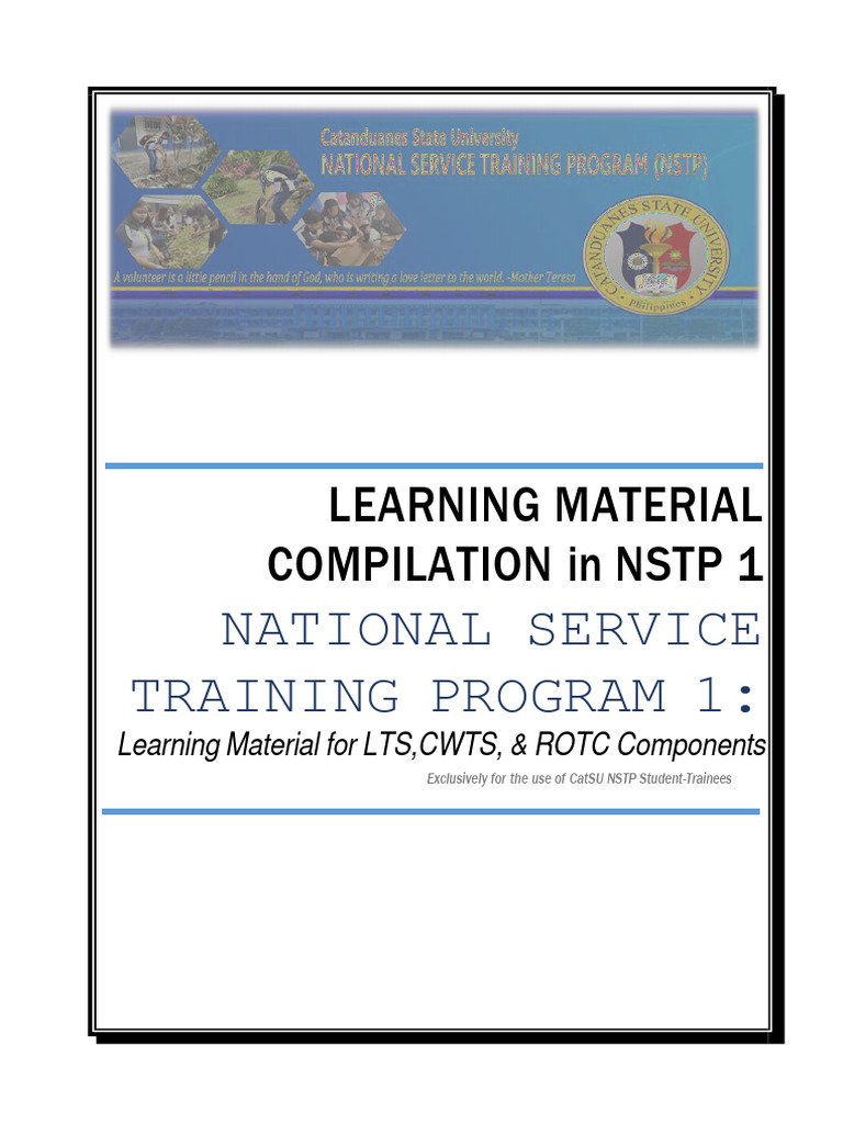 NSTP LMC Chapter 1 | PDF | Justice | Crime & Violence