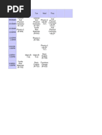 7B Class Timetable 2023-2024 | PDF