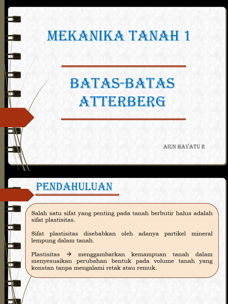 Batas Atterberg dan Konsistensi Tanah | PDF