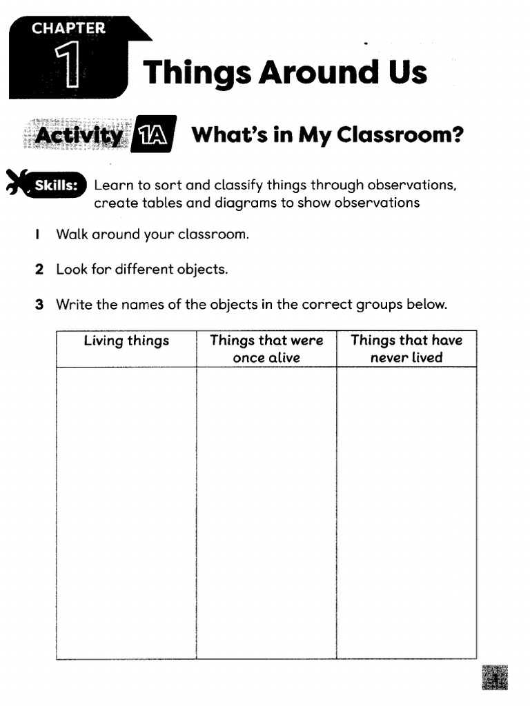 Grade 3 - Science Unit 1 - WS 1 | PDF