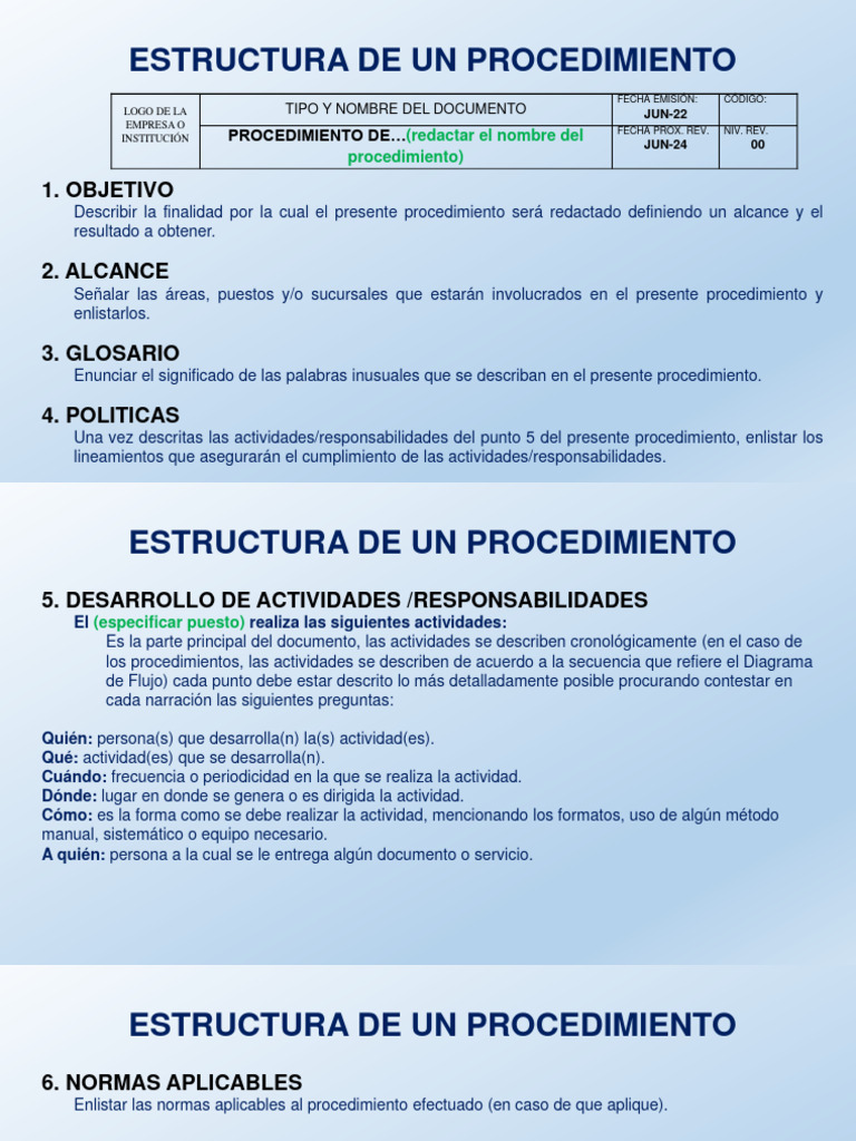 Estructura de Un Procedimiento 1656515077 | PDF