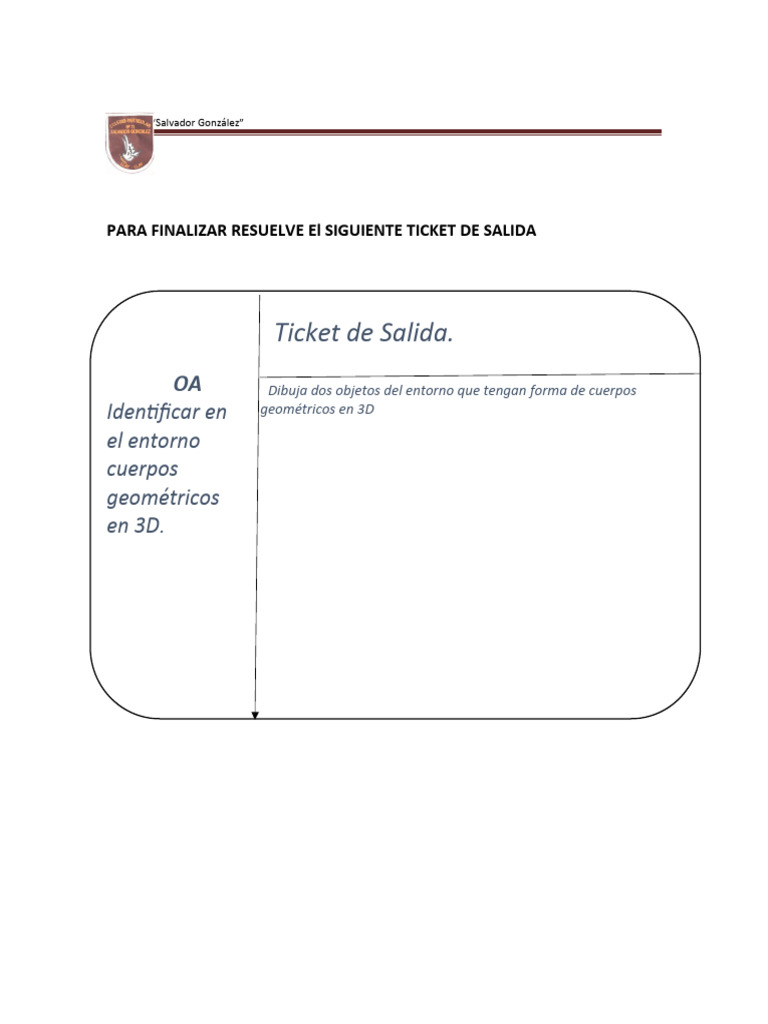 Ticket de Salida y Semáforo de Los Conocimientos | PDF