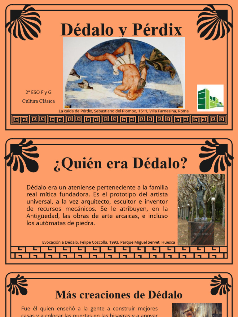 Mito de Dédalo y Pérdix | PDF