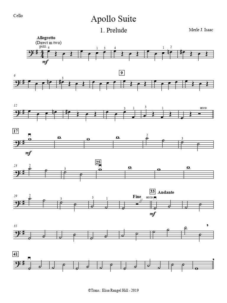 Apollo Suite - Cello | PDF