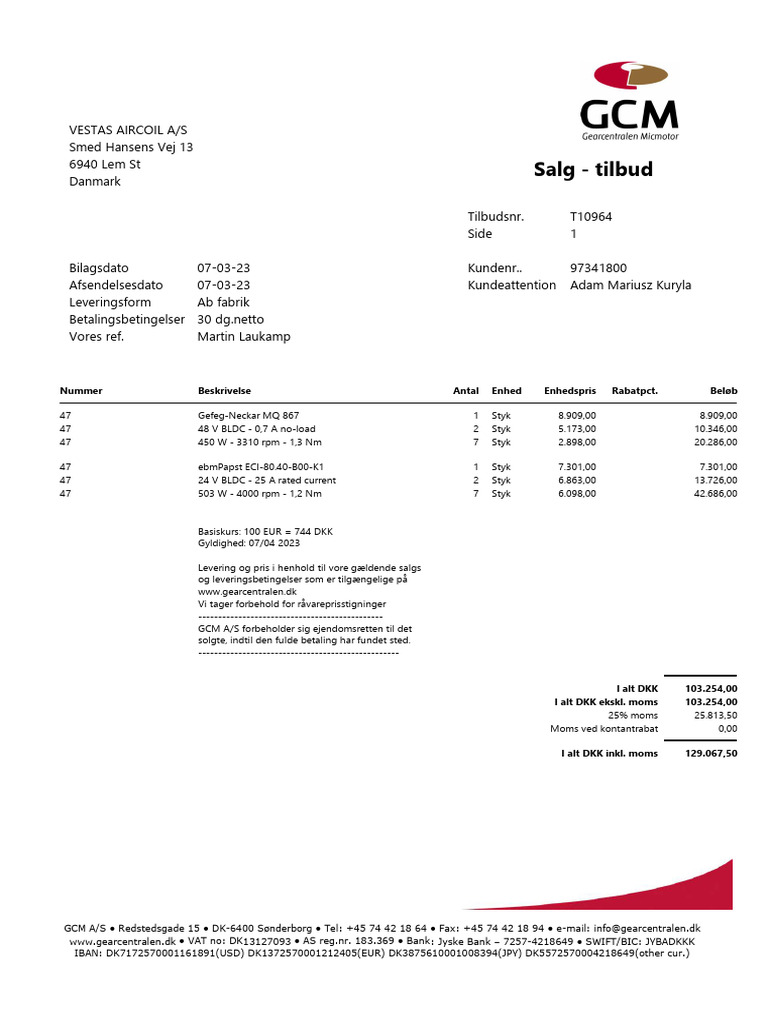 Salg - Tilbud | PDF