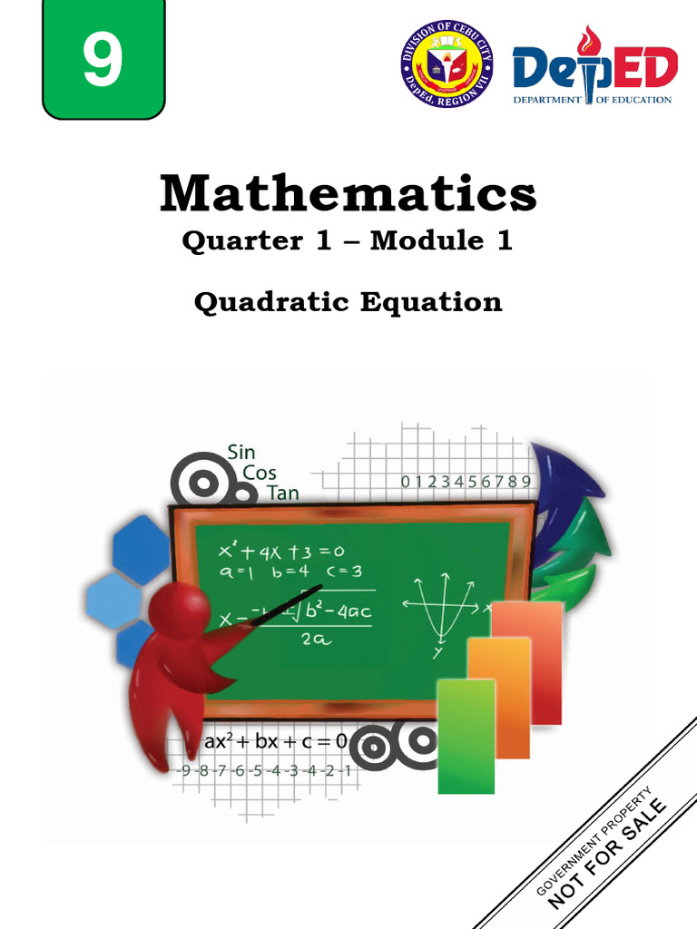 Math-9 q1 Wk-1 Module-1 Quadratic-Equation | PDF | Factorization ...