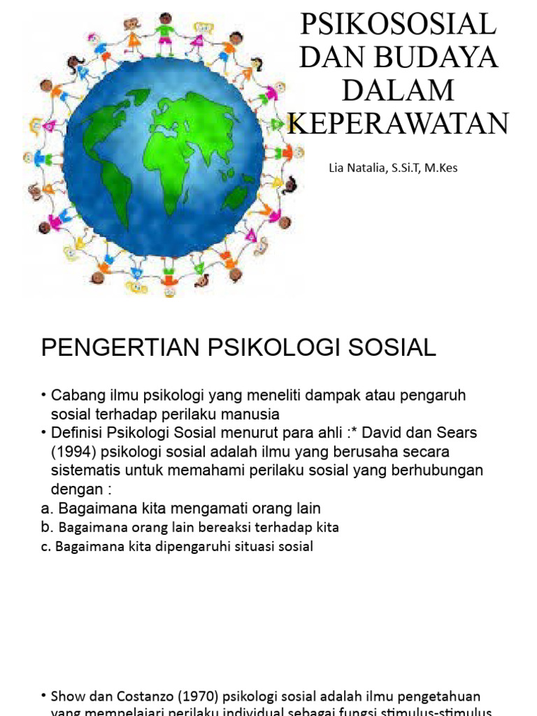 (Psikososial) 3.Psikososial Dan Budaya Dlm Keperawatan | PDF