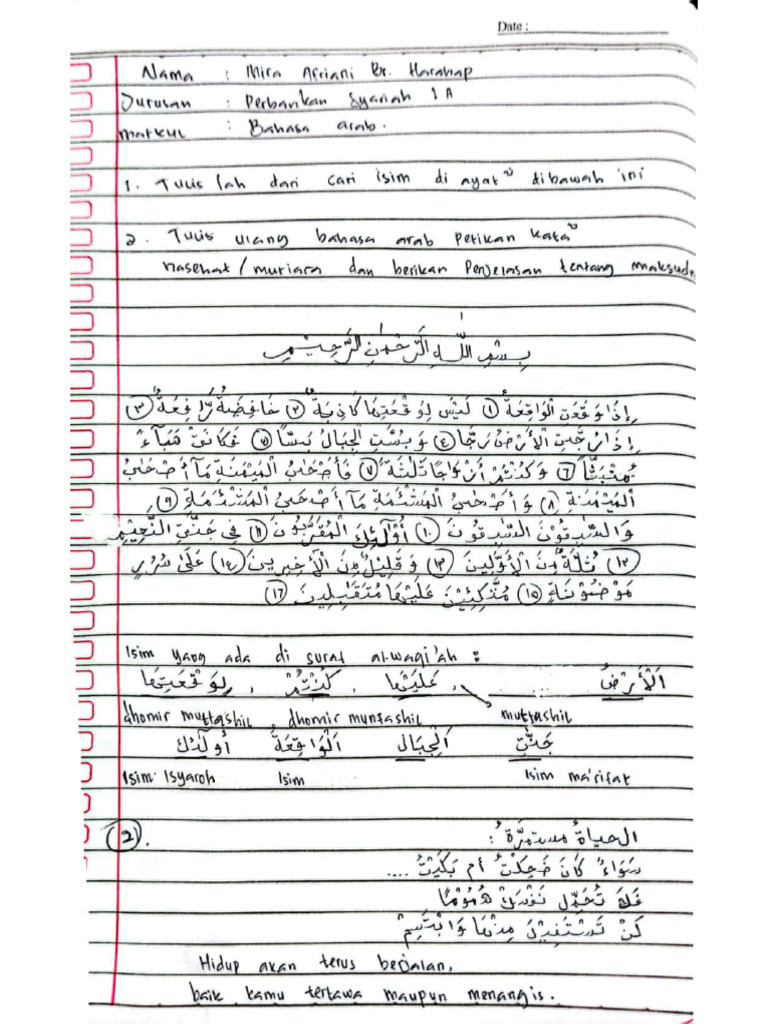 Mira Afriani Harahap - Bhs Arab | PDF