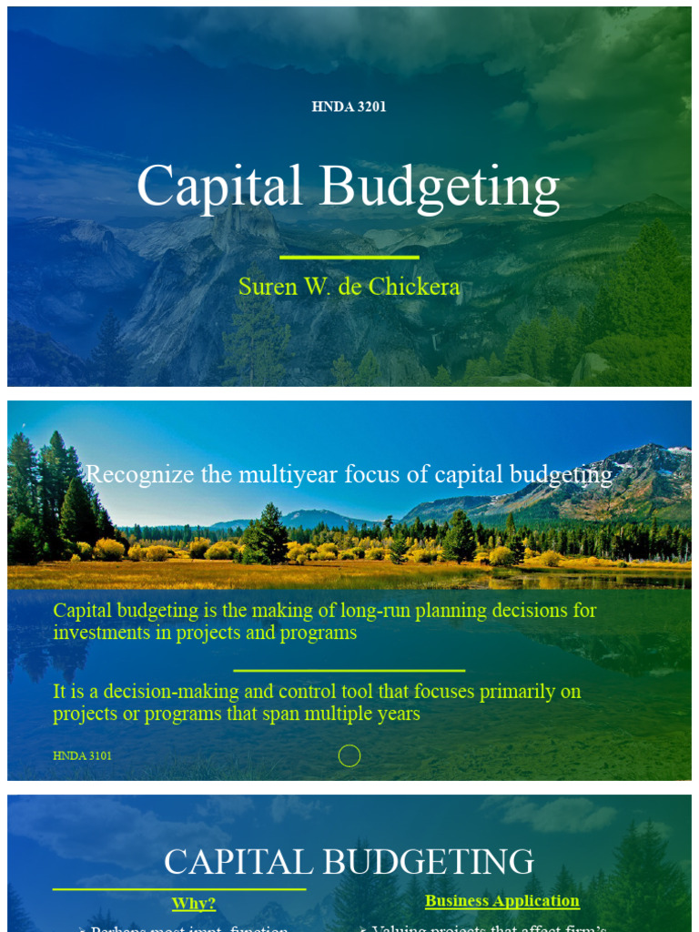 Capital Budgeting | PDF
