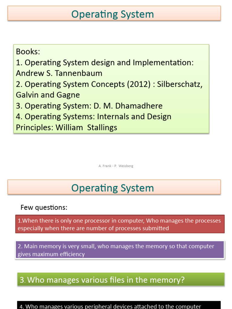OS PPT Introduction | PDF | Operating System | Process (Computing)
