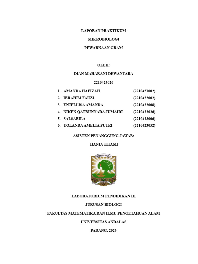 Mikro Obj 5 Pewarnaan Gram | PDF