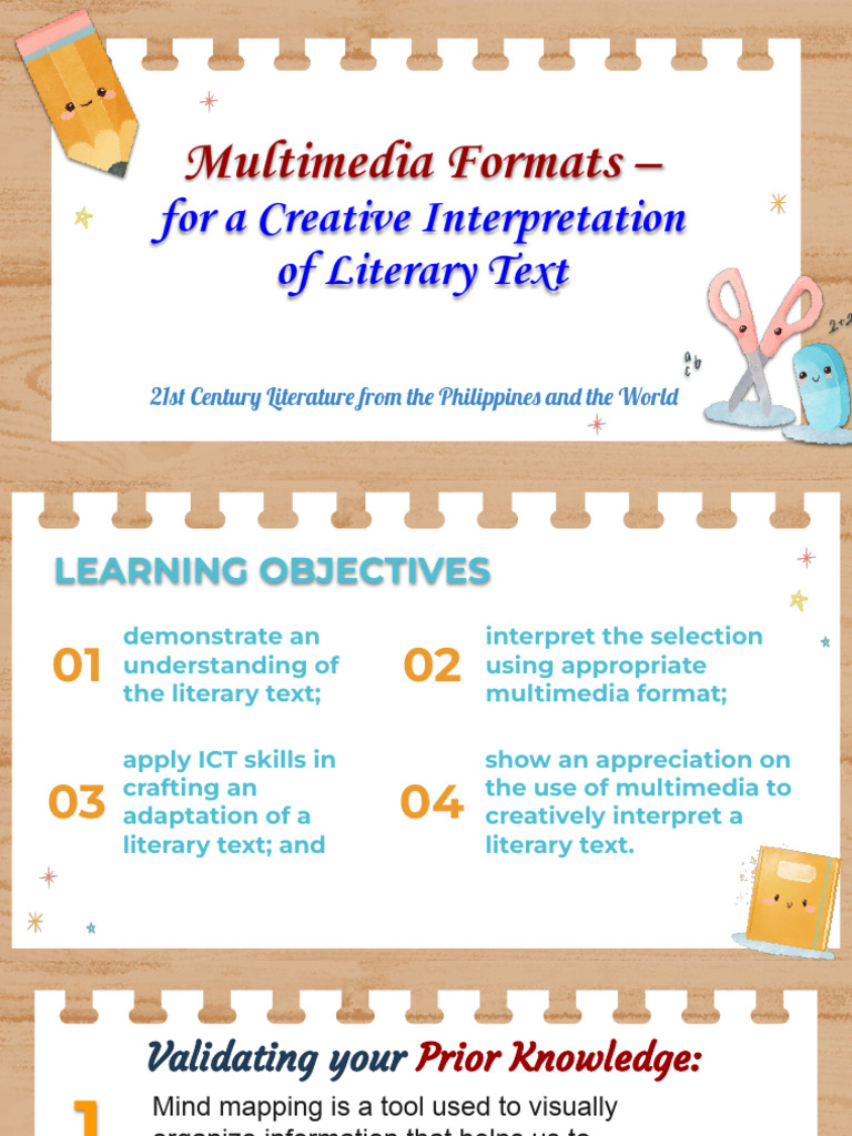 Multimedia Formats - Creative Interpretation of A Literary Text | PDF