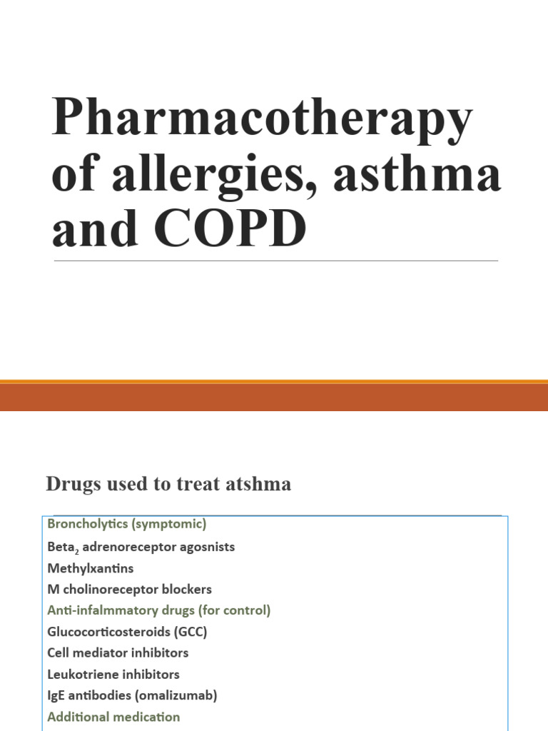 Allergy & Asthma Drug Guide | PDF | Wellness | Science & Mathematics