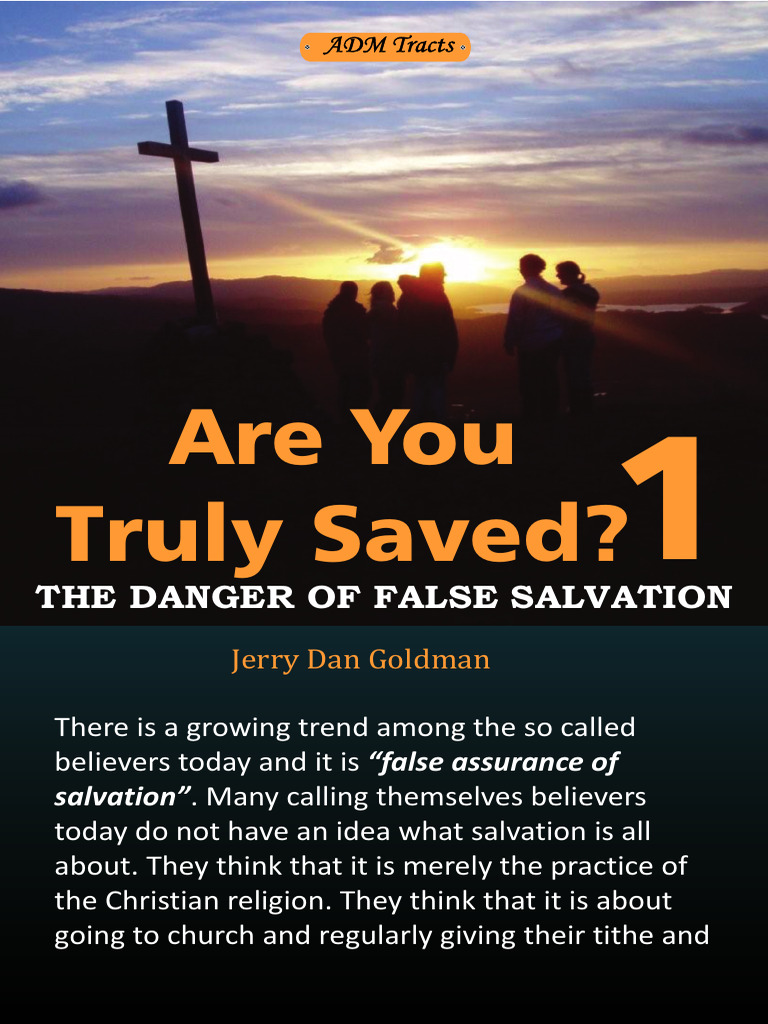 Are You Truly Saved 1 | PDF | Salvation | Born Again