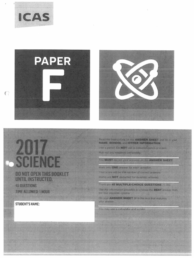 ICAS Science 2017 | PDF